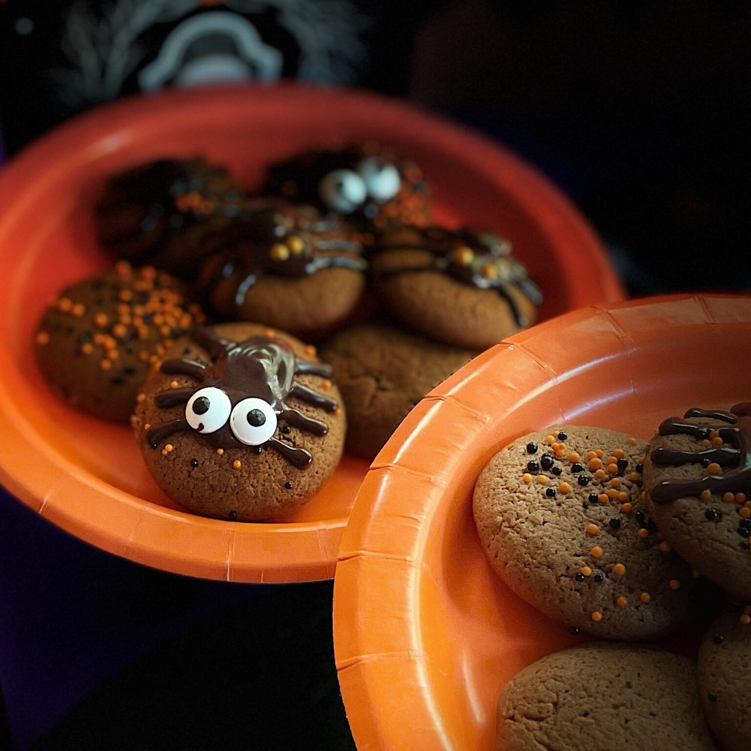 Spider Molasses Cookies - inspirationapron.com