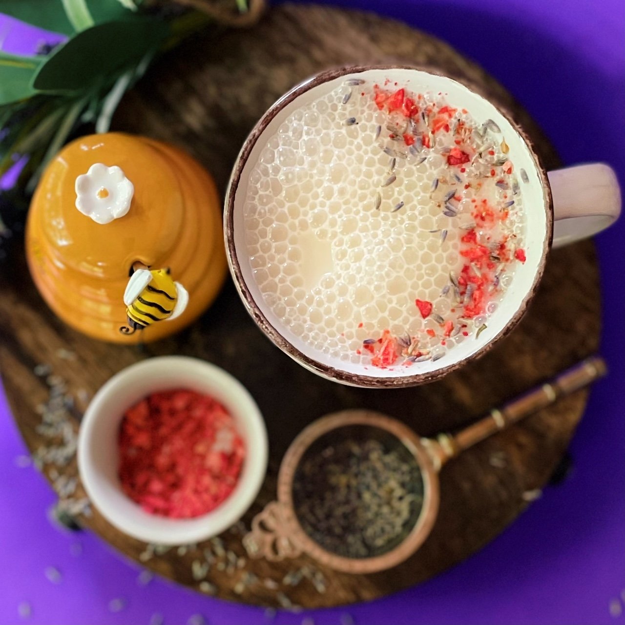 Lavender Vanilla Moon Milk - inspirationapron.com